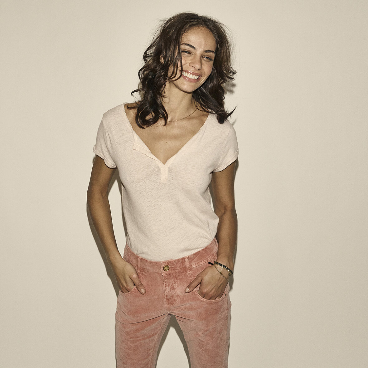 SCHELDE | GIV-GAVER.DK - BUKSER/JEANS - MOS MOSH - ROSA NELLY FLØJL BUKS